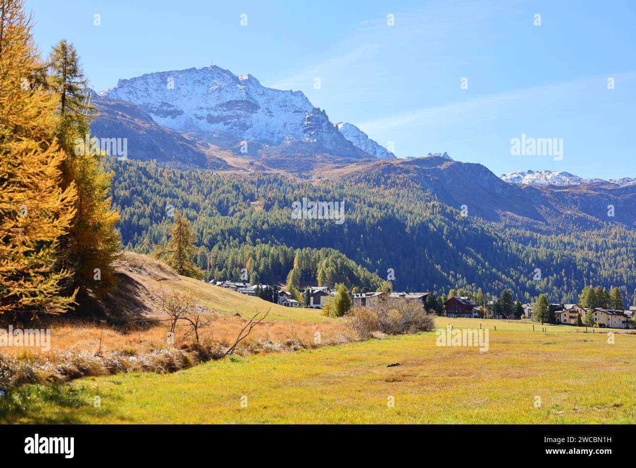 The Engadin is a long high Alpine valley region in the eastern Swiss ...