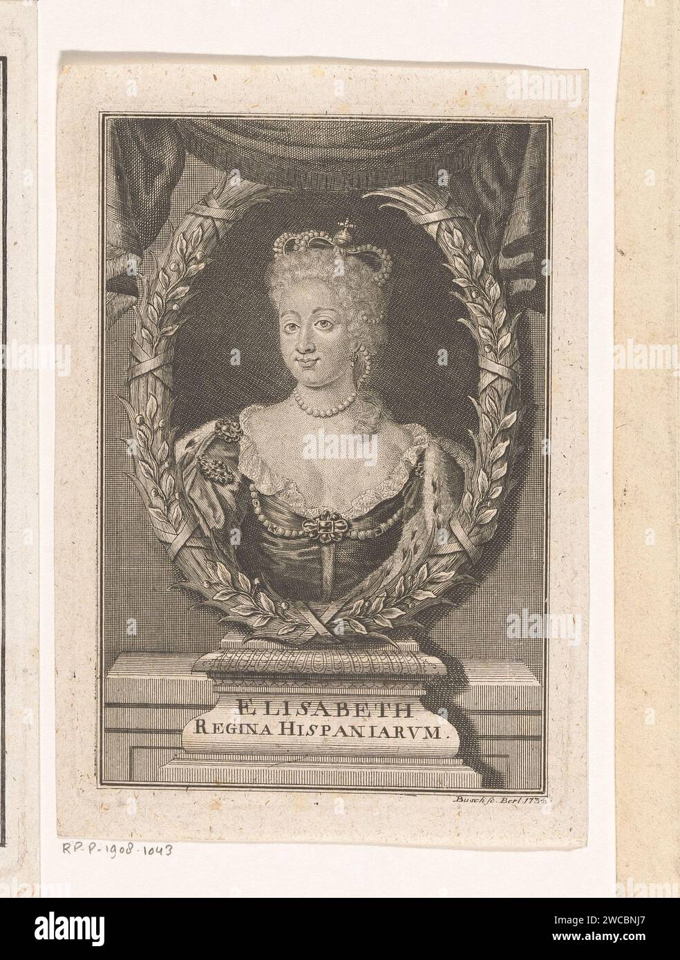 Portrait of Louise Elisabeth D'Orléans, Queen of Spain, Georg Paul ...