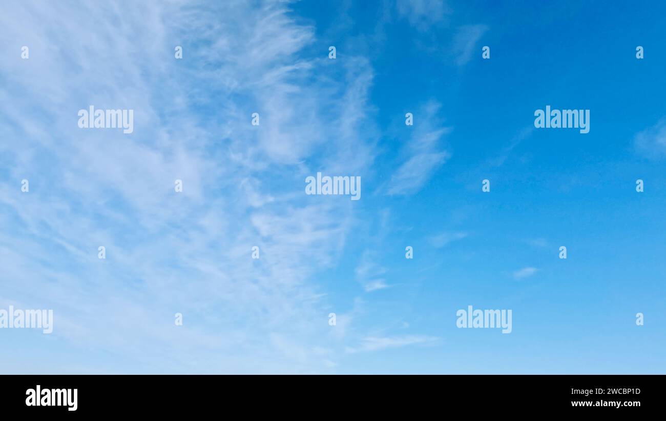 nice huge bright clouds in the blue sky background - photo of nature ...