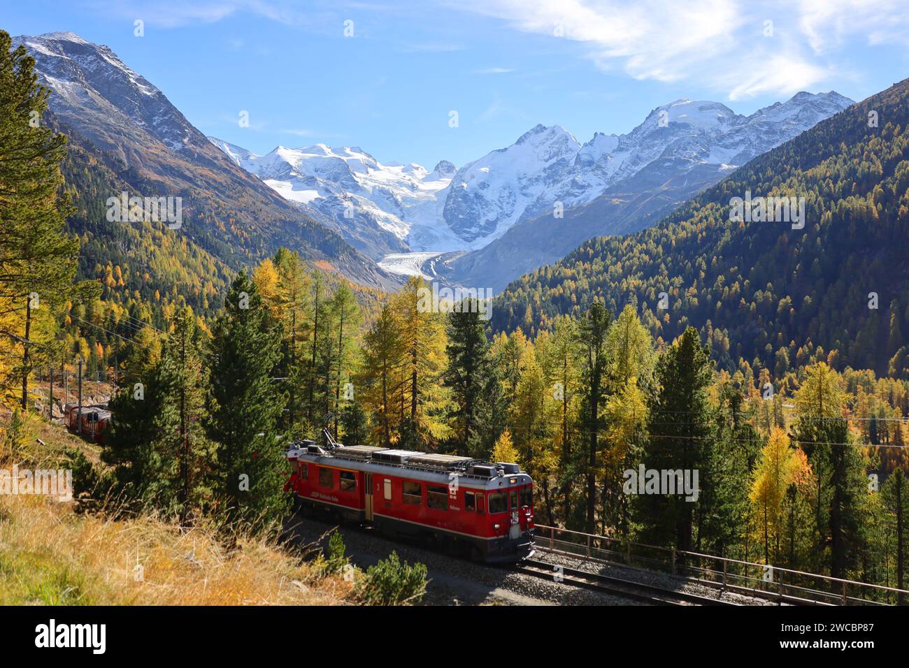 The Morteratsch Glacieris the largest glacier by area in the Bernina ...