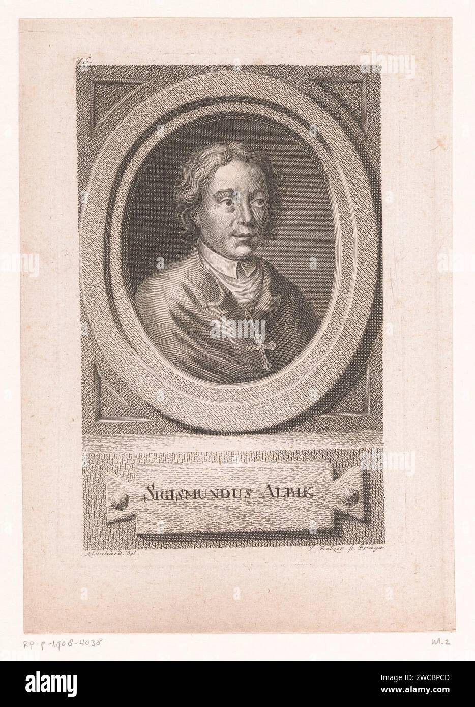 PortraT van Siegmund Albich, Jan Balzer, after Johann Kleinhard, 1752 ...