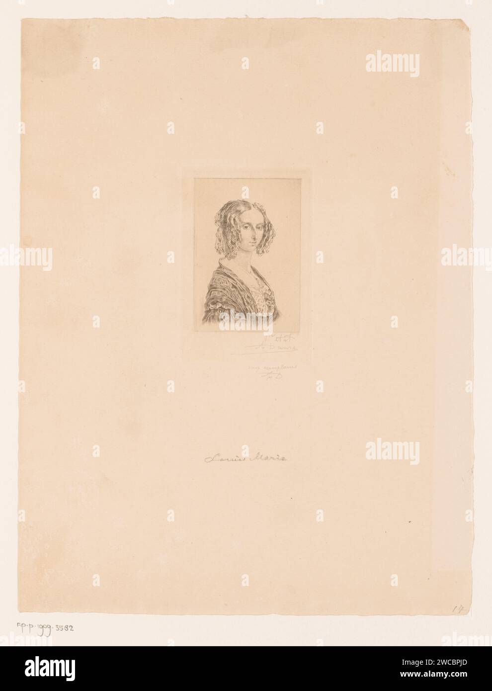 Portrait of Louise Marie van Orléans, first Queen of the Belgians ...
