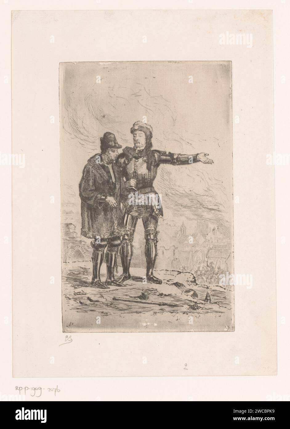 Scene from the novel Quinten Durward, Edgar Alfred Baes, 1847 - 1909 ...