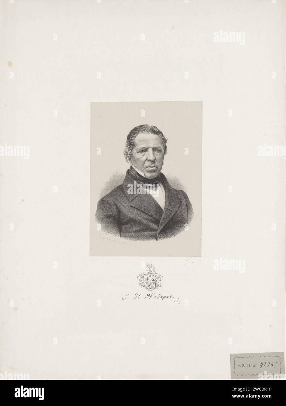 Portrait of Jacobus Hermannus Philipse, Anonymous, 1842 - 1887 print ...