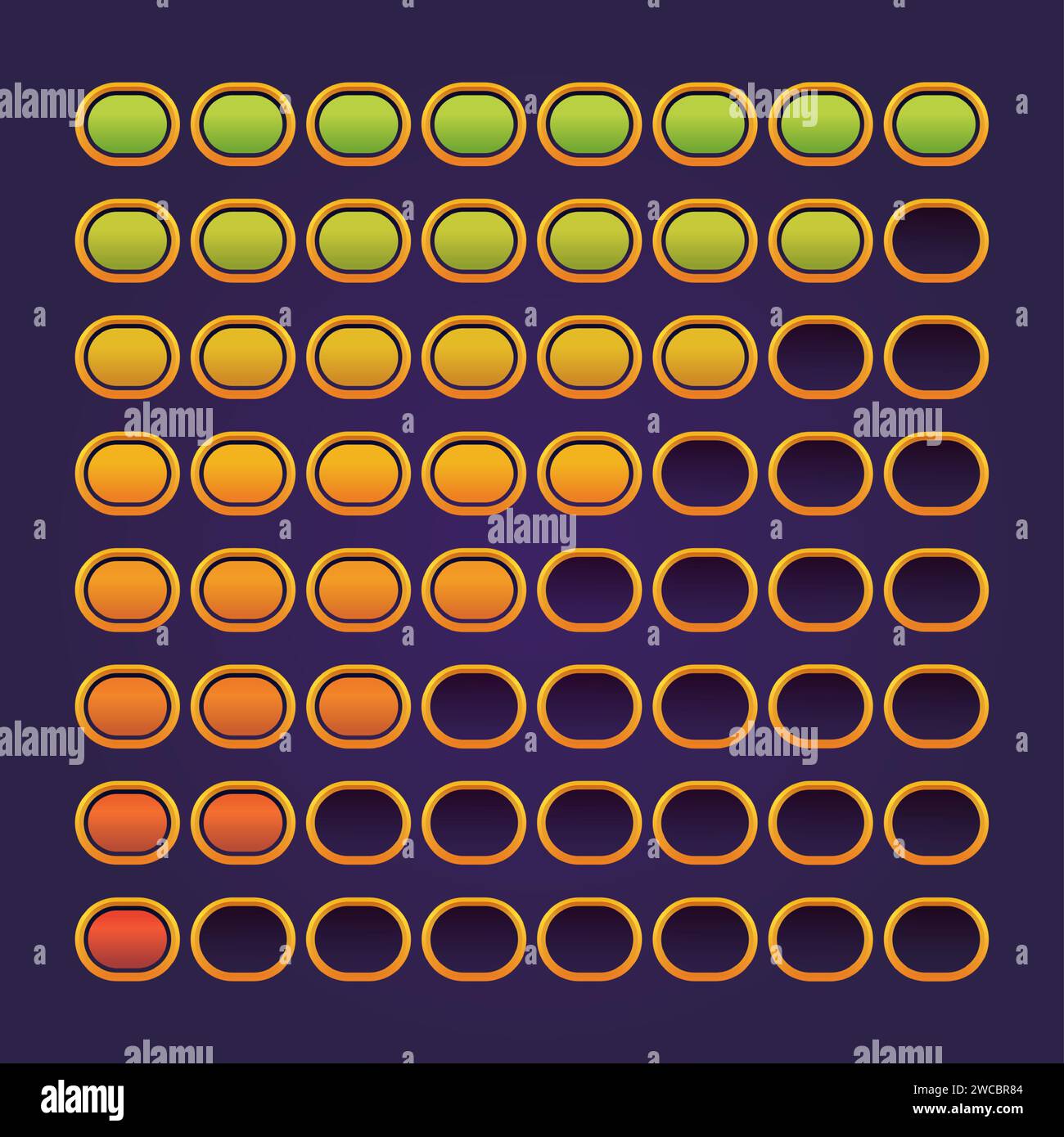 Loading progress bar UI. Game asset of shiny health and score percent ... Loading progress bar UI. Game asset of shiny health and score percent ...