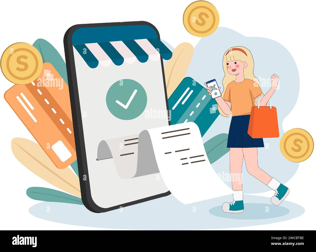 Contactless payment. Payment Using Credit Card Pay On Mobile Phone ...