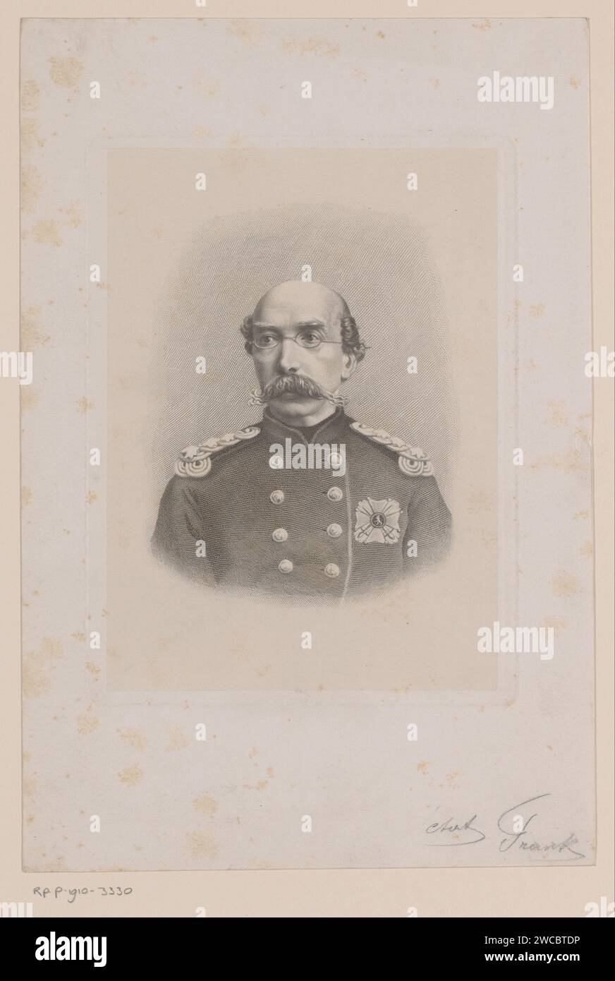 Portrait of an unknown man, Joseph Franck (attributed to), 1835 - 1883 ...