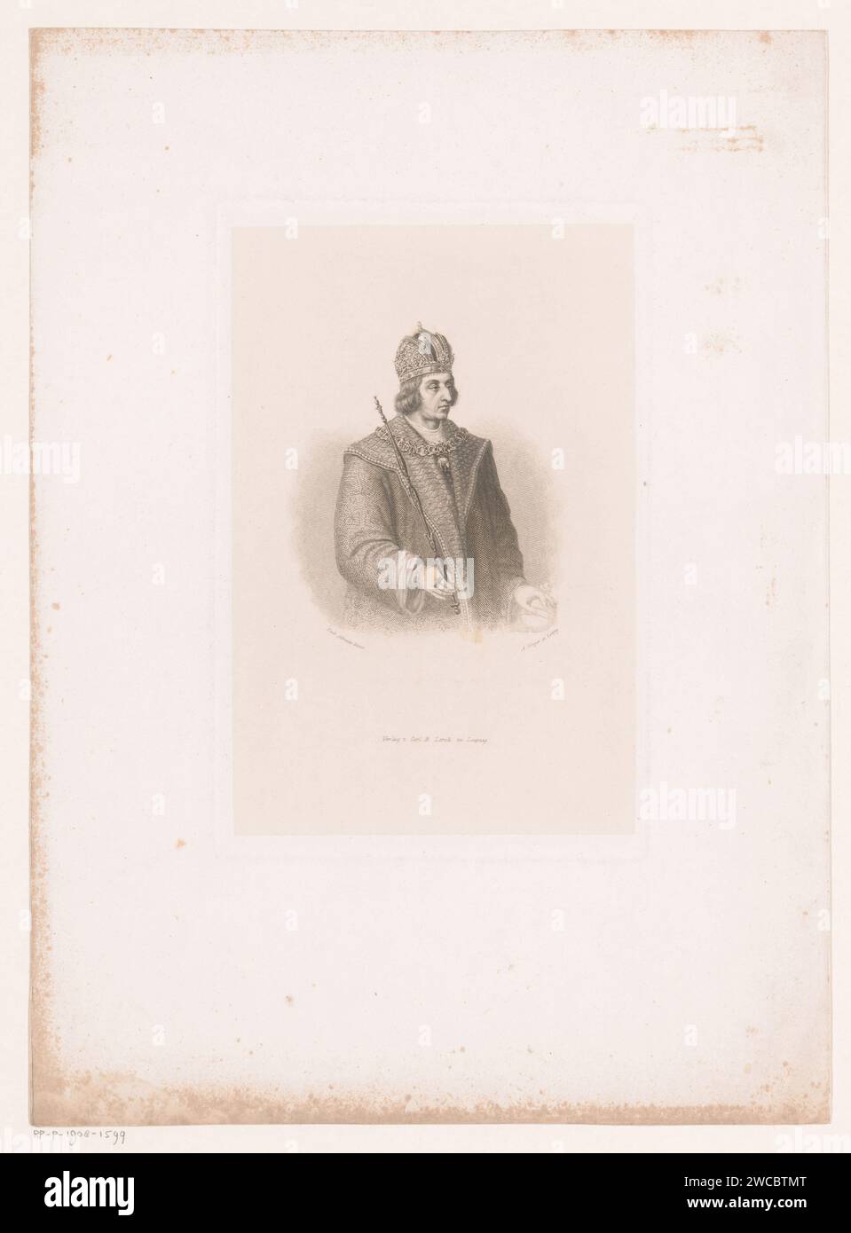 Portrait of Maximilian I of Habsburg, Emperor of the Holy Roman Empire, August Weger, After ...