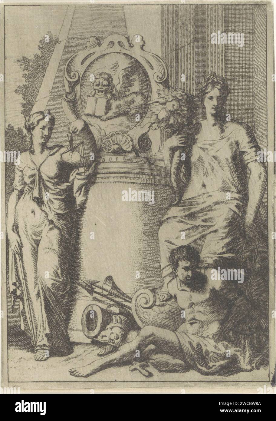 Justice and abundance In addition to a weapon with the lion of the ...