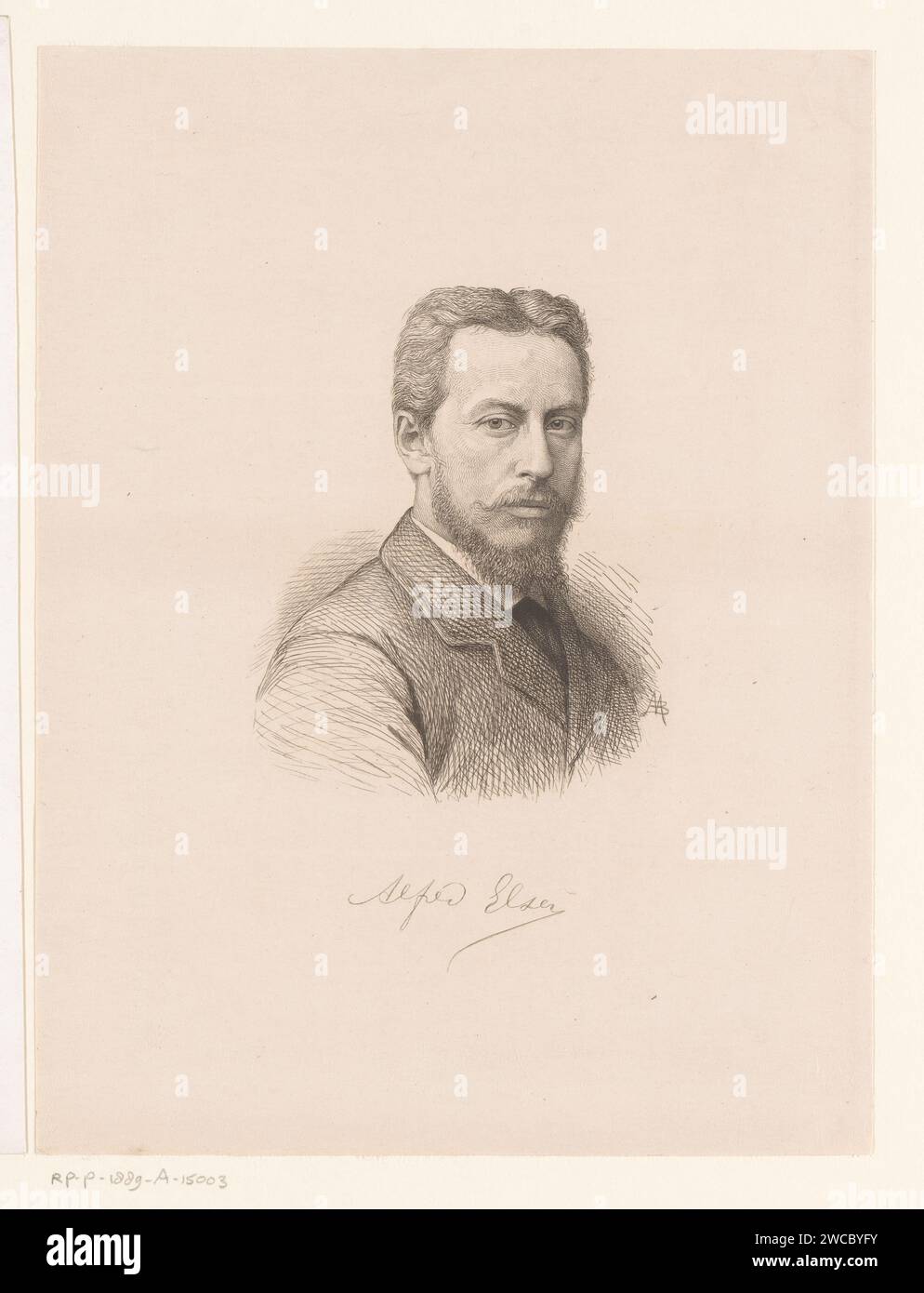 Portrait of Alfred Elsen, Jean Baptiste Pierre Michiels, c. 1880 print ...