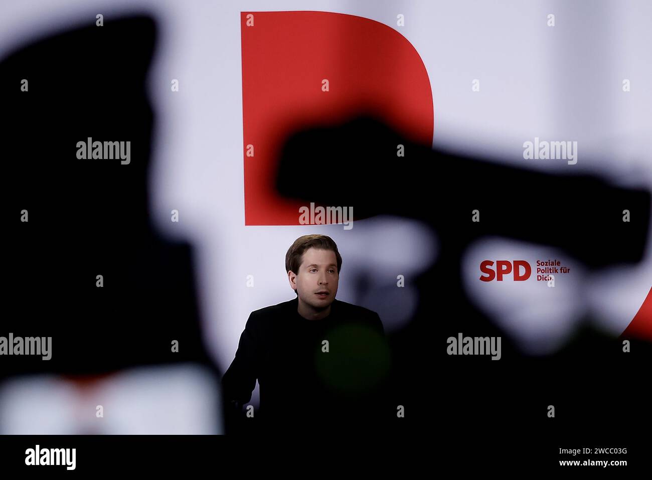 Berlin, Germany. 15th Jan, 2024. Kevin Kühnert, SPD General Secretary ...