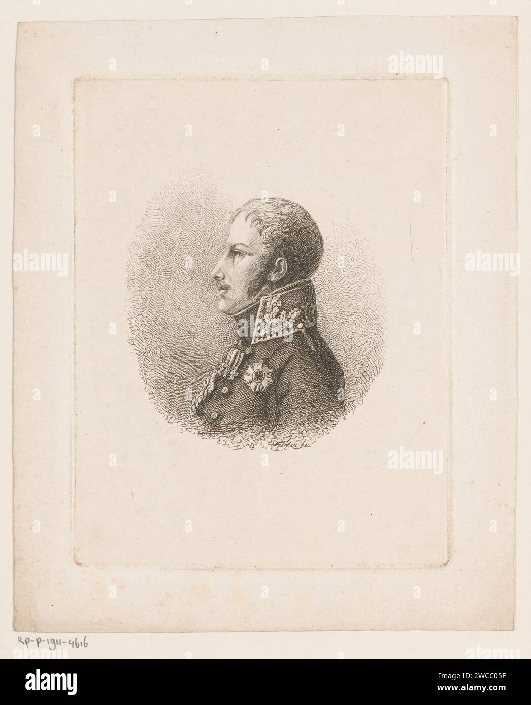 PortraT van Friedrich Wilhelm III, Joseph Fischer, 1779 - 1822 print ...