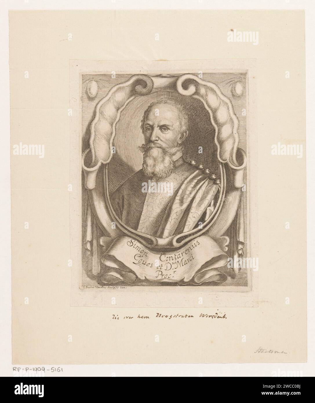Portret van diplomaat Simone Contarini, Giacomo Piccini, c. 1627 ...