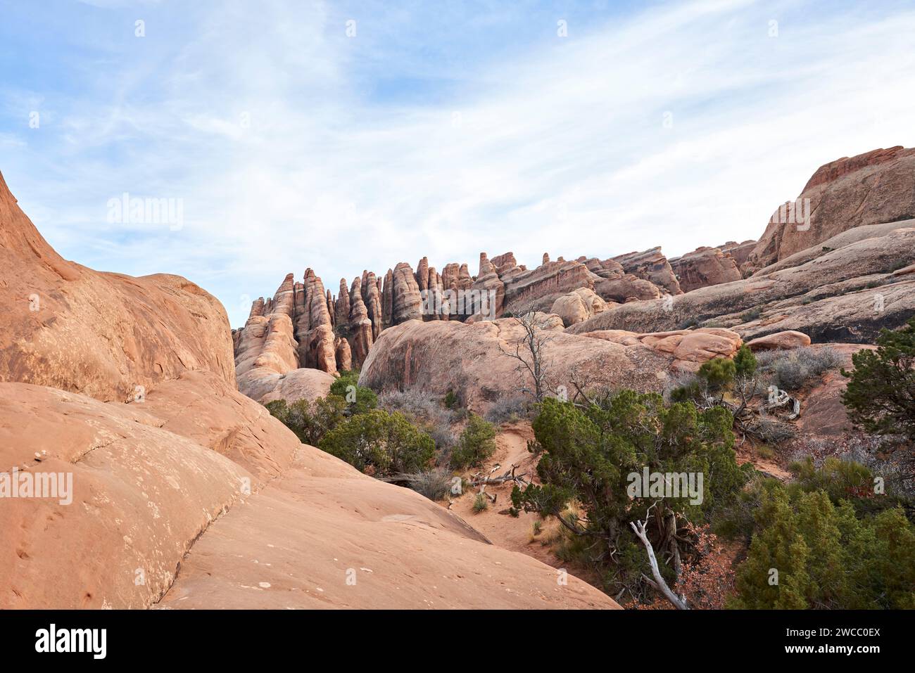 Beautiful and unique rock formation in the southern Utah desert near ...