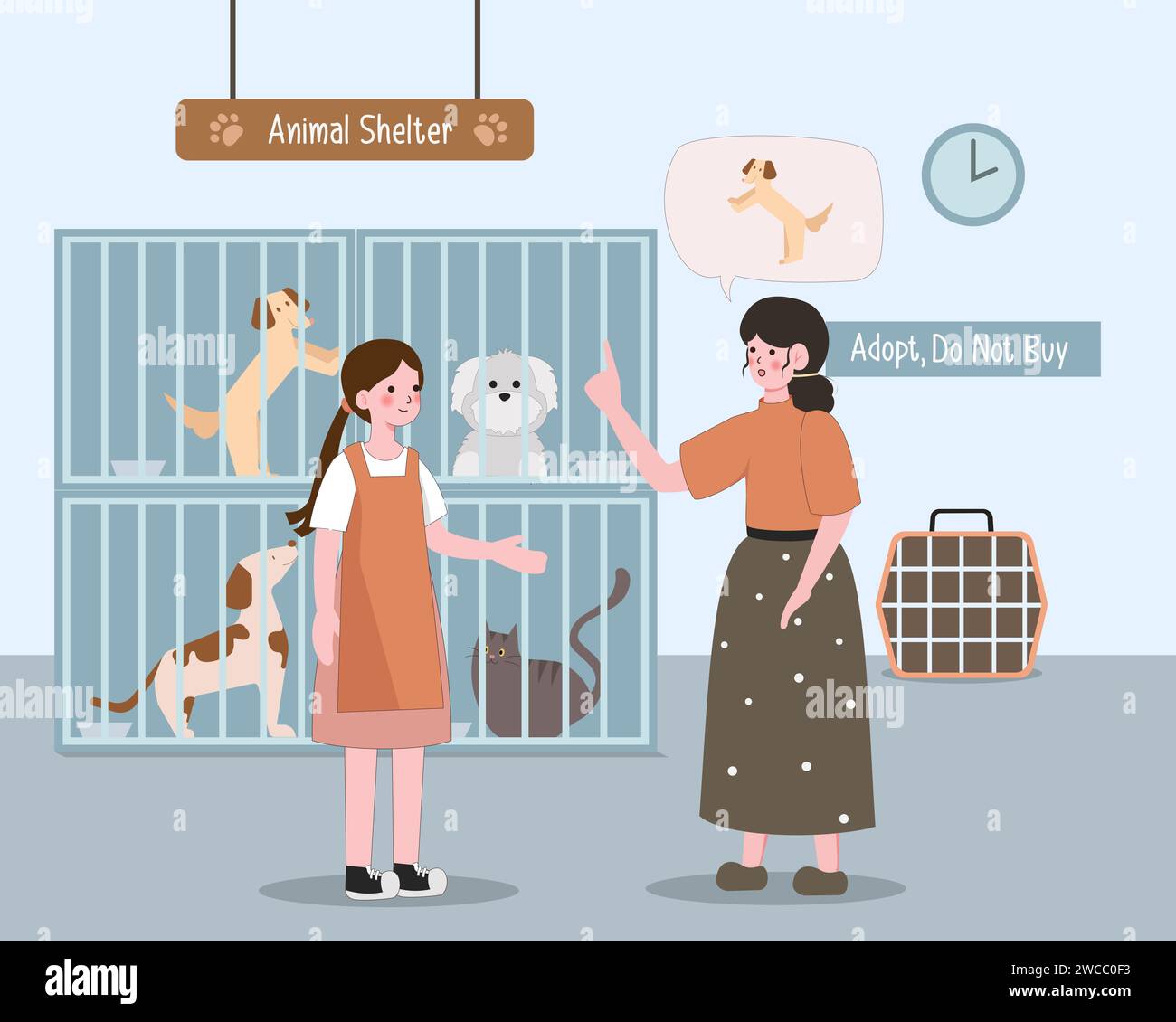 Homeless dog cartoon illustration hi-res stock photography and images ...