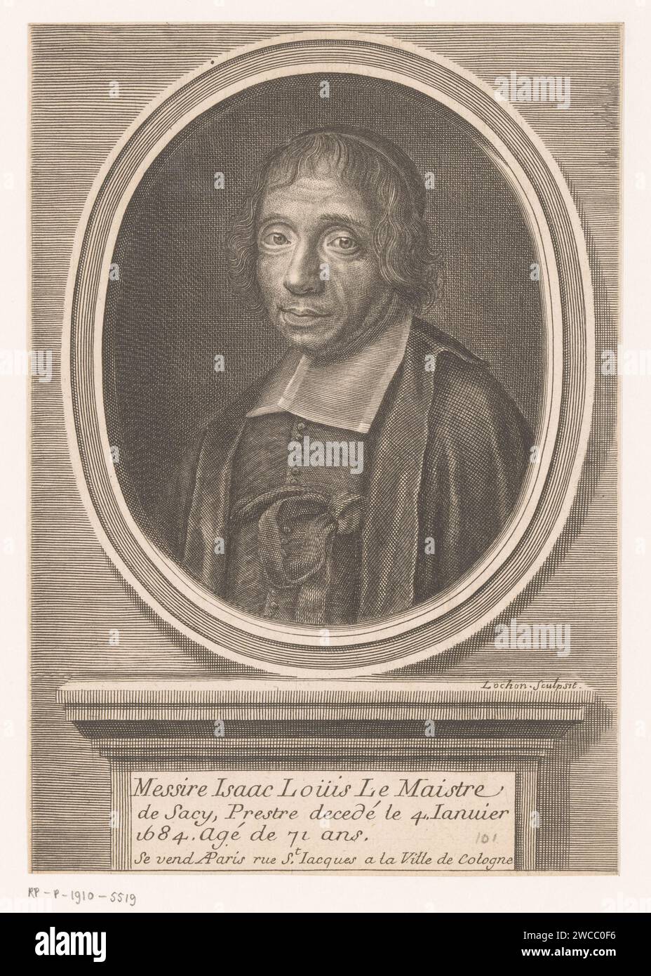 PORTRET Van Louis -Isaac LEMAISTRE DE SACY, René LOCHON, 1646 - Before ...