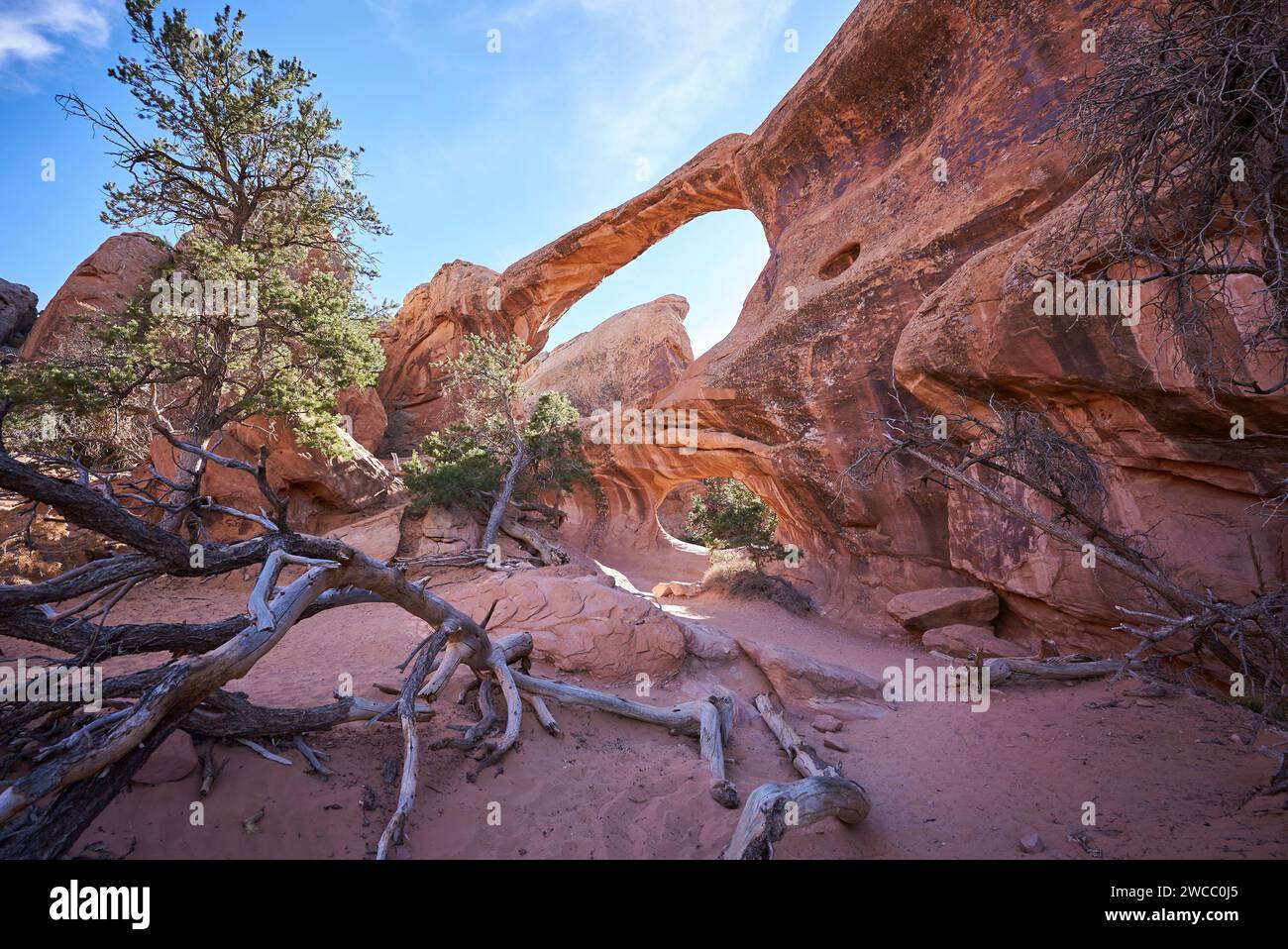 This unique arch features two natural bridges forming a figure eight of ...
