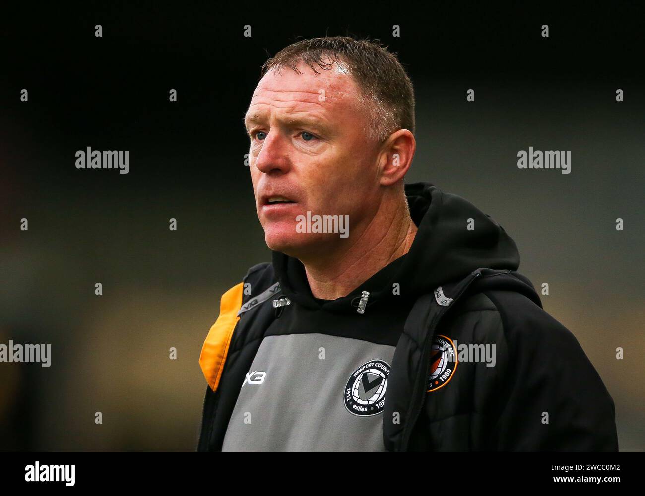 File photo dated 18-11-2023 of Newport County manager Graham Coughlan ...