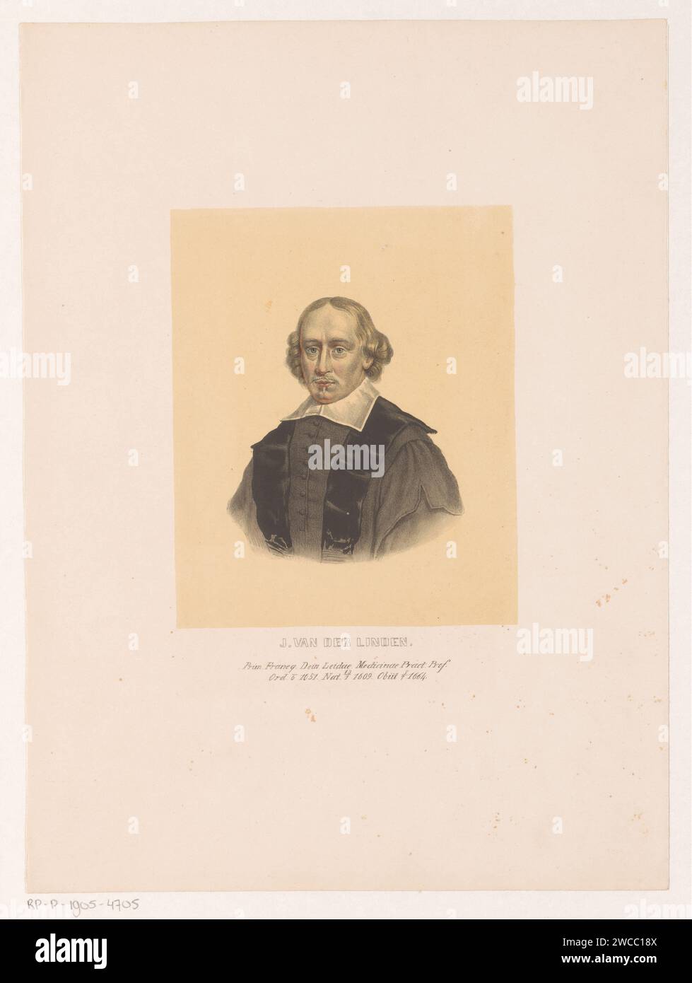 Portrait of Jan Antonides van der Linden, Leendert Springer (I), c ...