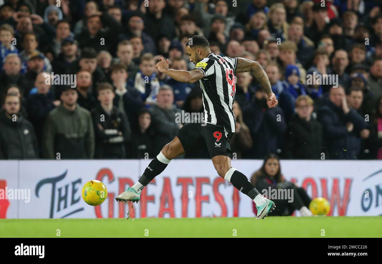 GOAL 1-0, Callum Wilson of Newcastle United scores. - Chelsea v ...