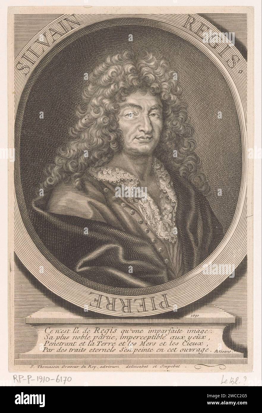 Portret van Pierre-Silvain Régis in Op Een Medaille profile, Simon ...