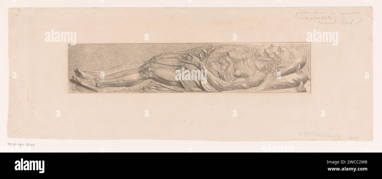 Study into a burial monument for a woman, Louis Joseph Greuse, after ...