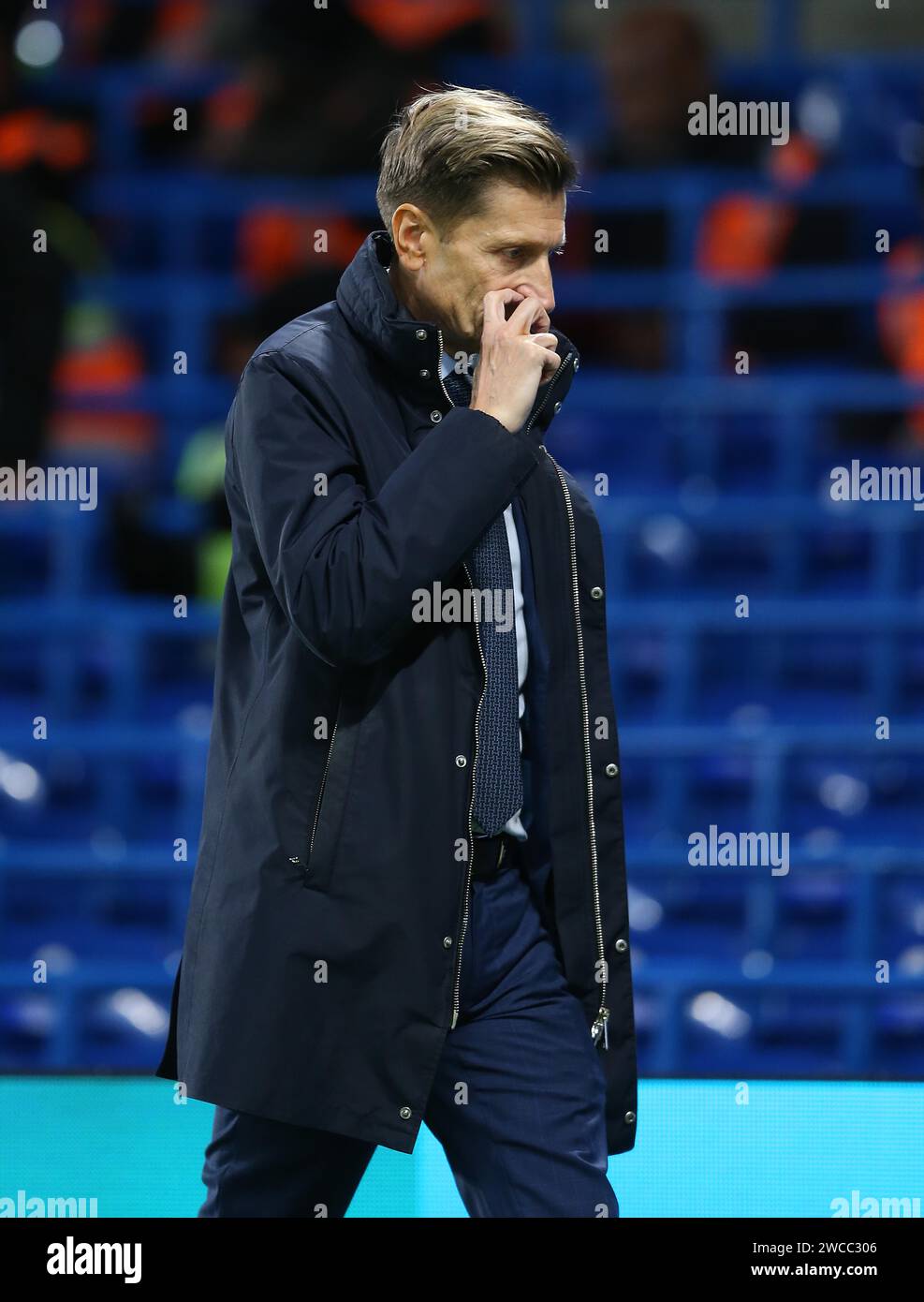 Crystal Palace Co Owner & Chairman, Steve Parish looks dejected after ...