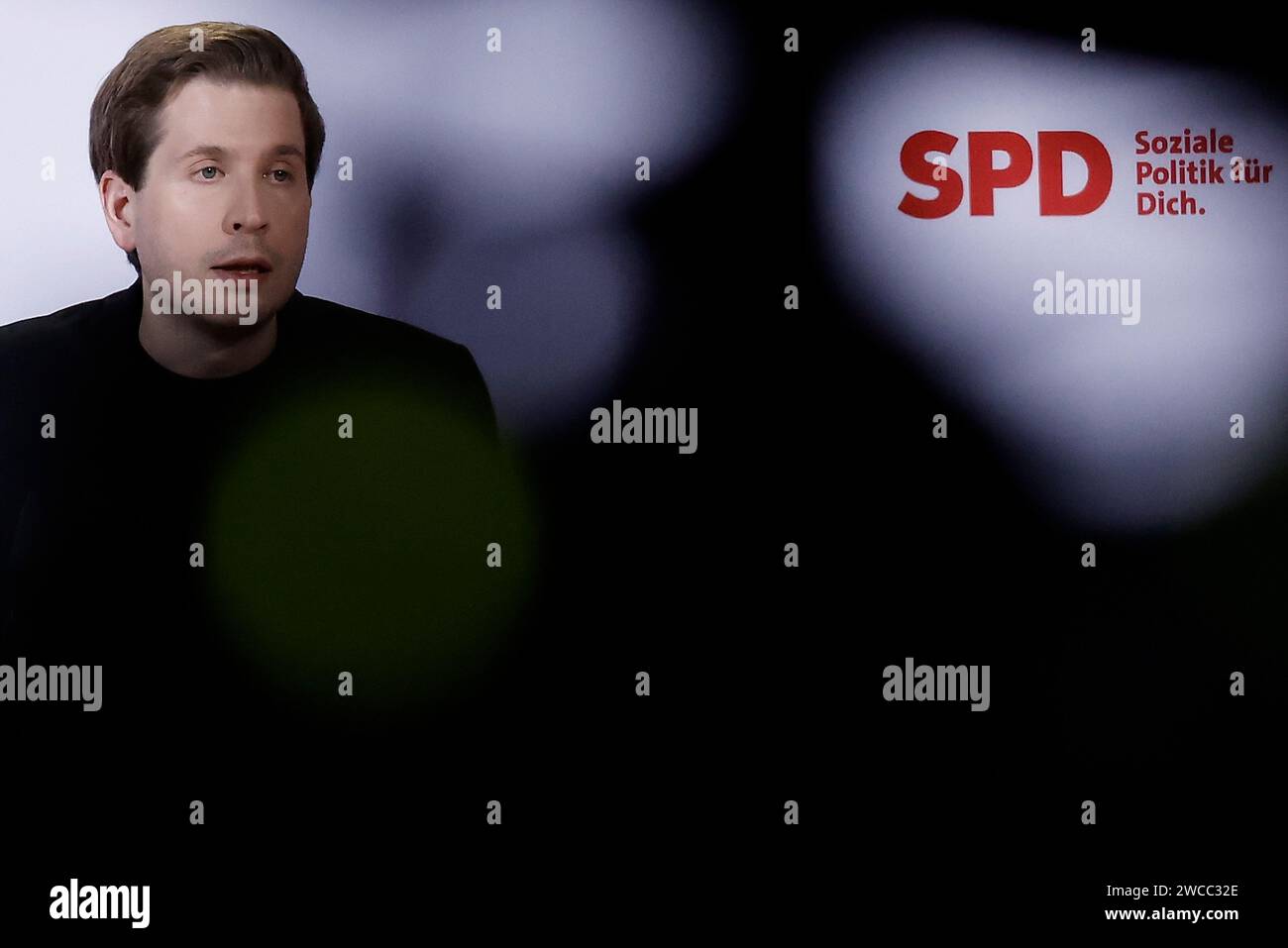 Berlin, Germany. 15th Jan, 2024. Kevin Kühnert, SPD General Secretary ...
