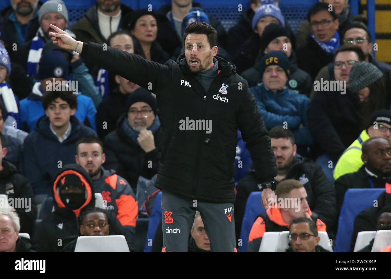 Paddy McCarthy assistant manager of Crystal Palace. - Chelsea v Crystal ...