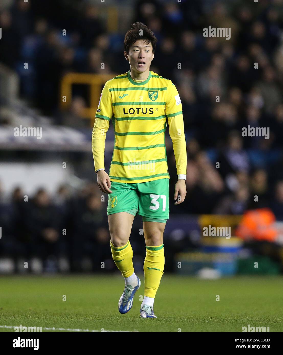 Hwang Ui-Jo of Norwich City. - Millwall v Norwich City, Sky Bet ...
