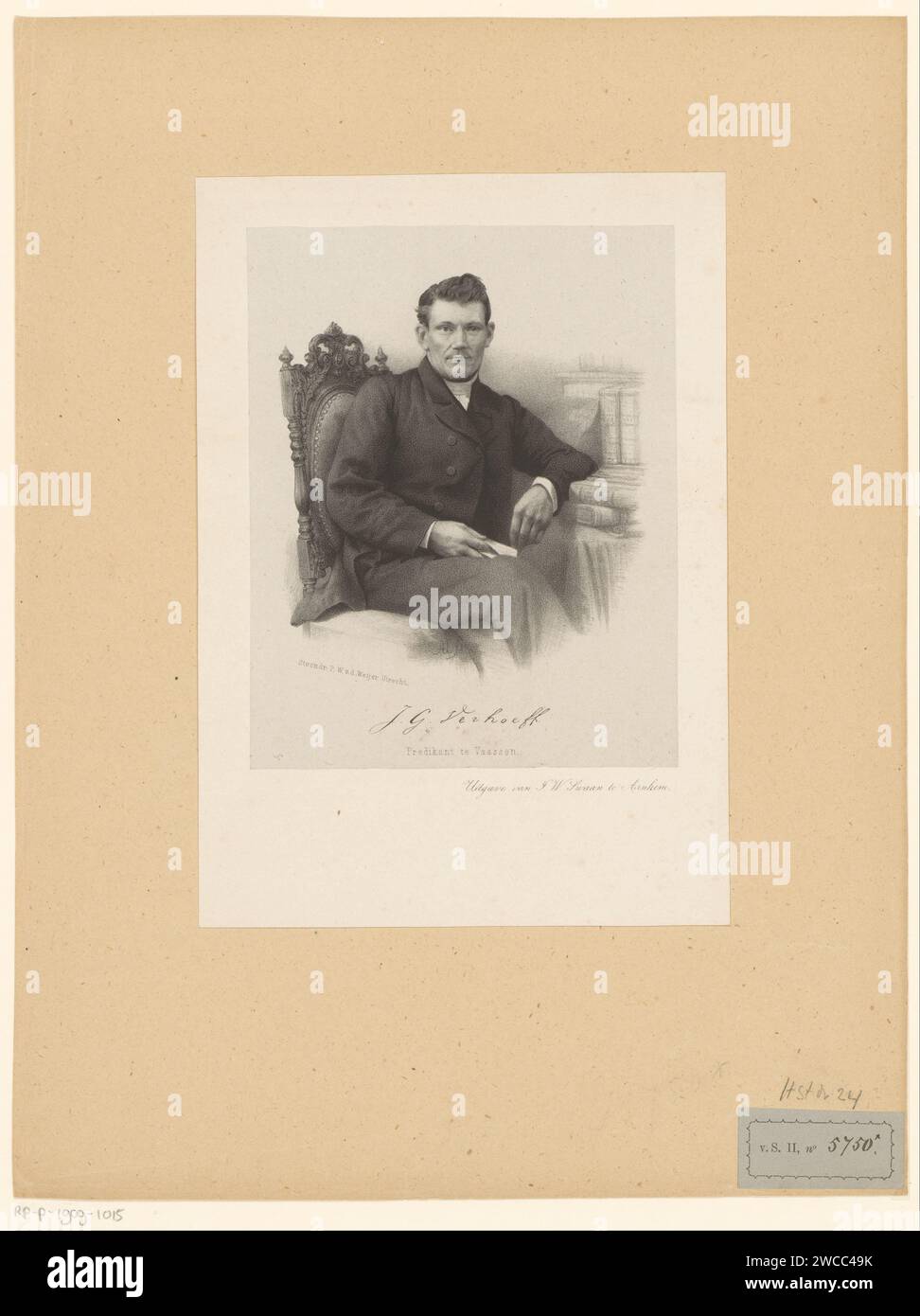 Portrait of J.G. Verhoeff, Unknown, Pieter Wilhelmus van de Weijer ...