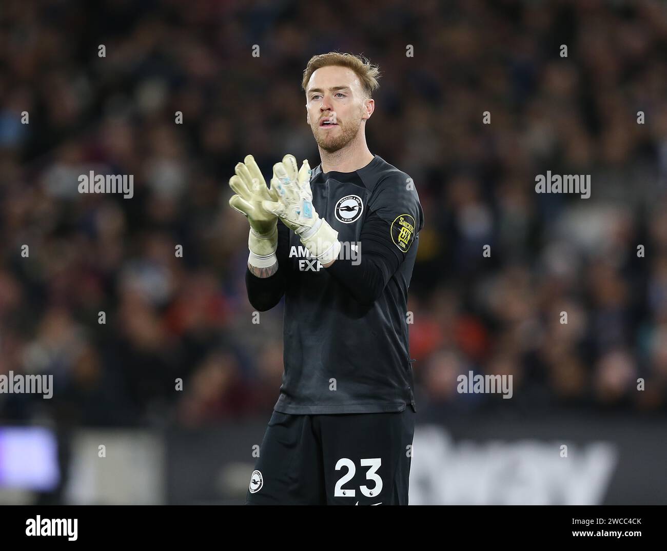 Jason Steele of Brighton & Hove Albion. - West Ham United v Brighton ...