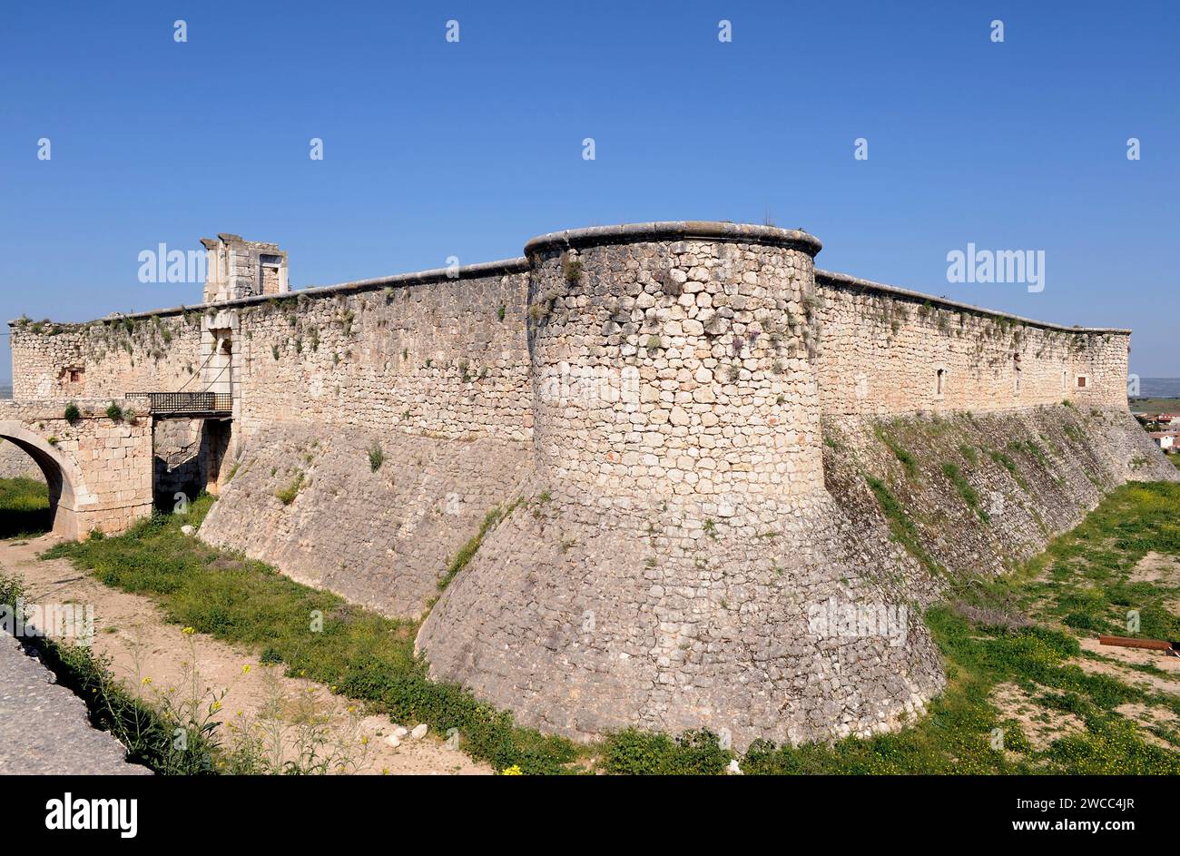 Condes de Chinchon castle (15th century). Chinchon, Comunidad de Madrid ...