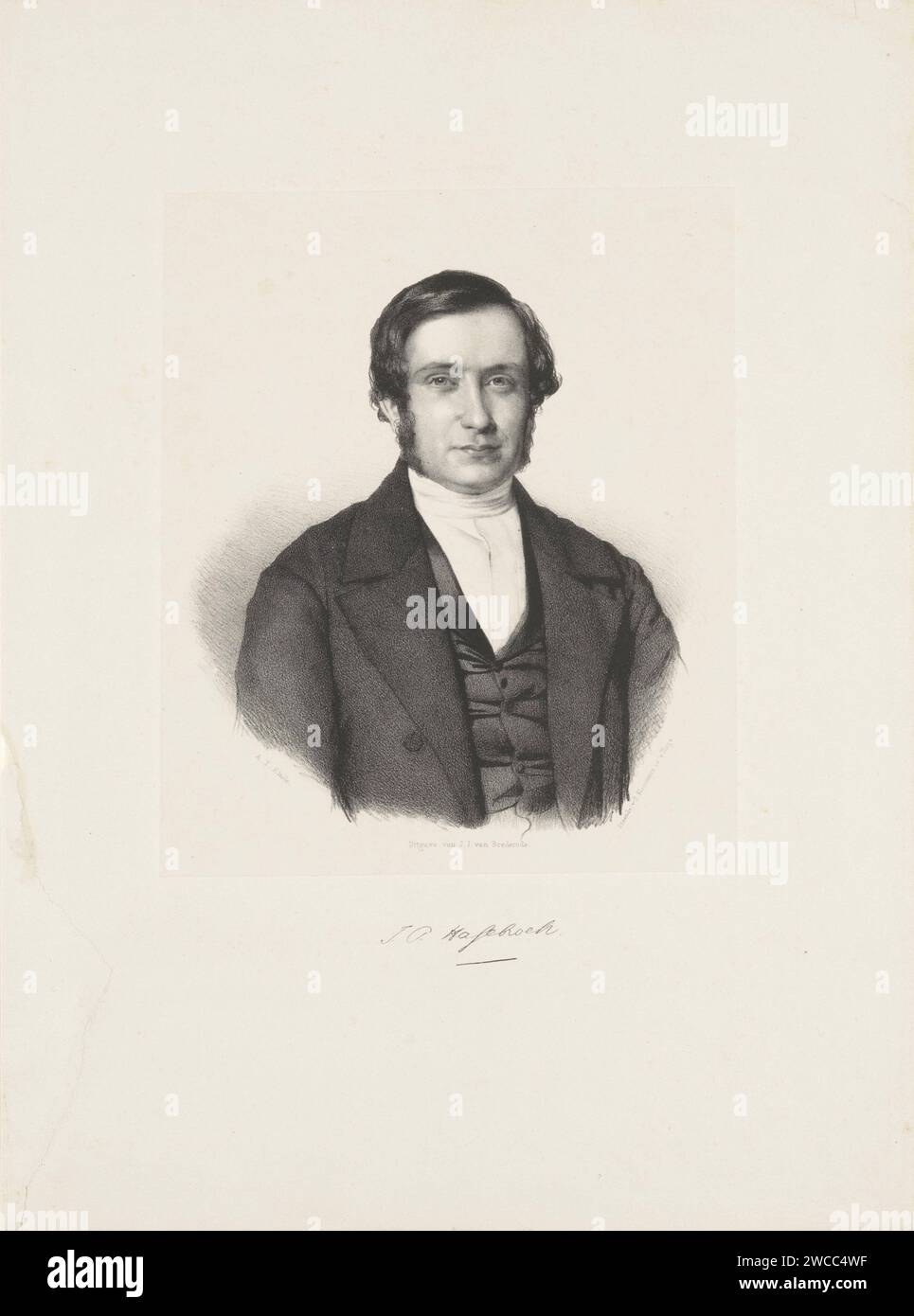 Portrait of Johannes Petrus Hasebroek, Adrianus Johannes Ehnle, c. 1850 ...