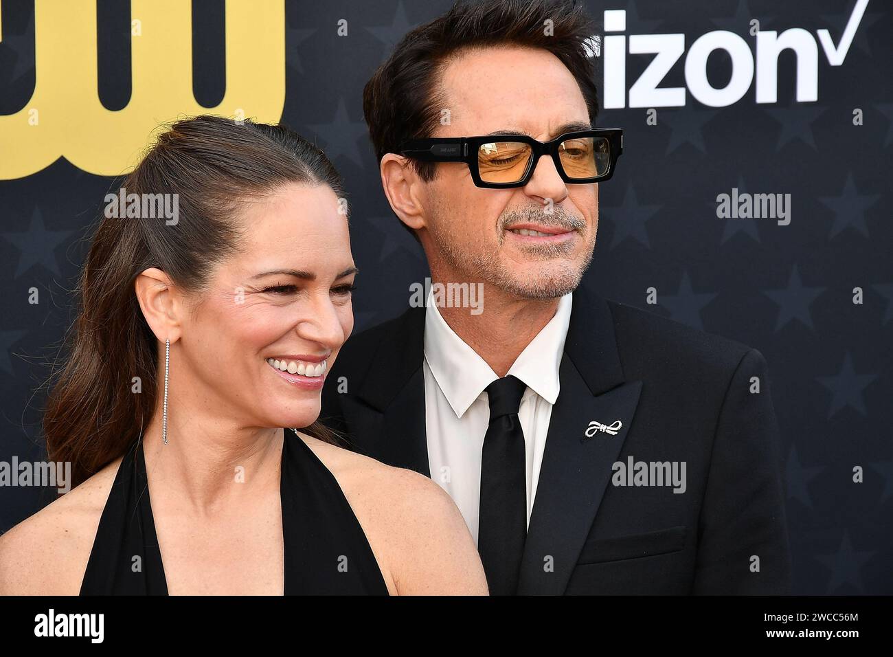 Santa Monica, California. January 14, 2024, Susan Downey, Robert Downey ...