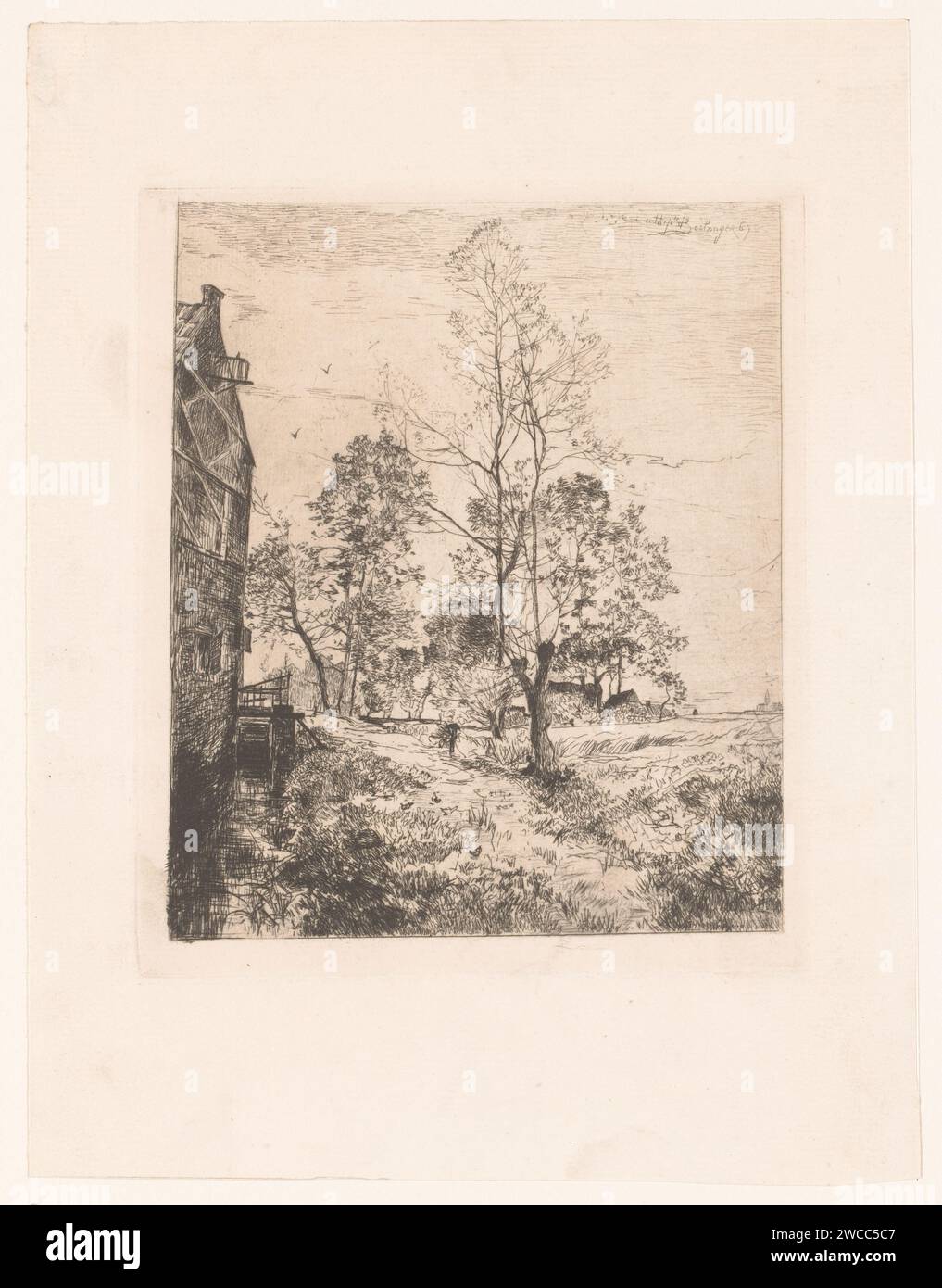 Rural Face of the Zoom of a Dorp, Hippolyte Emmanuel Boulenger, 1869 ...