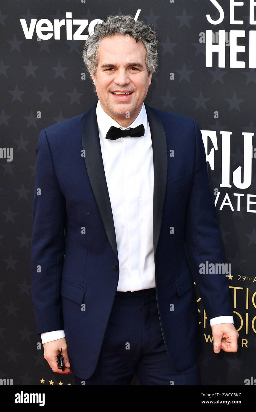 Santa Monica, California. January 14, 2024, Mark Ruffalo attends the ...