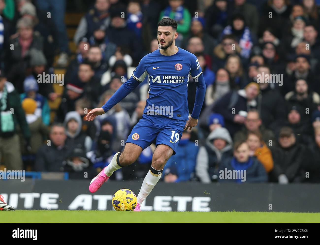 Armando Broja of Chelsea. - Chelsea v Fulham, Premier League, Stamford ...