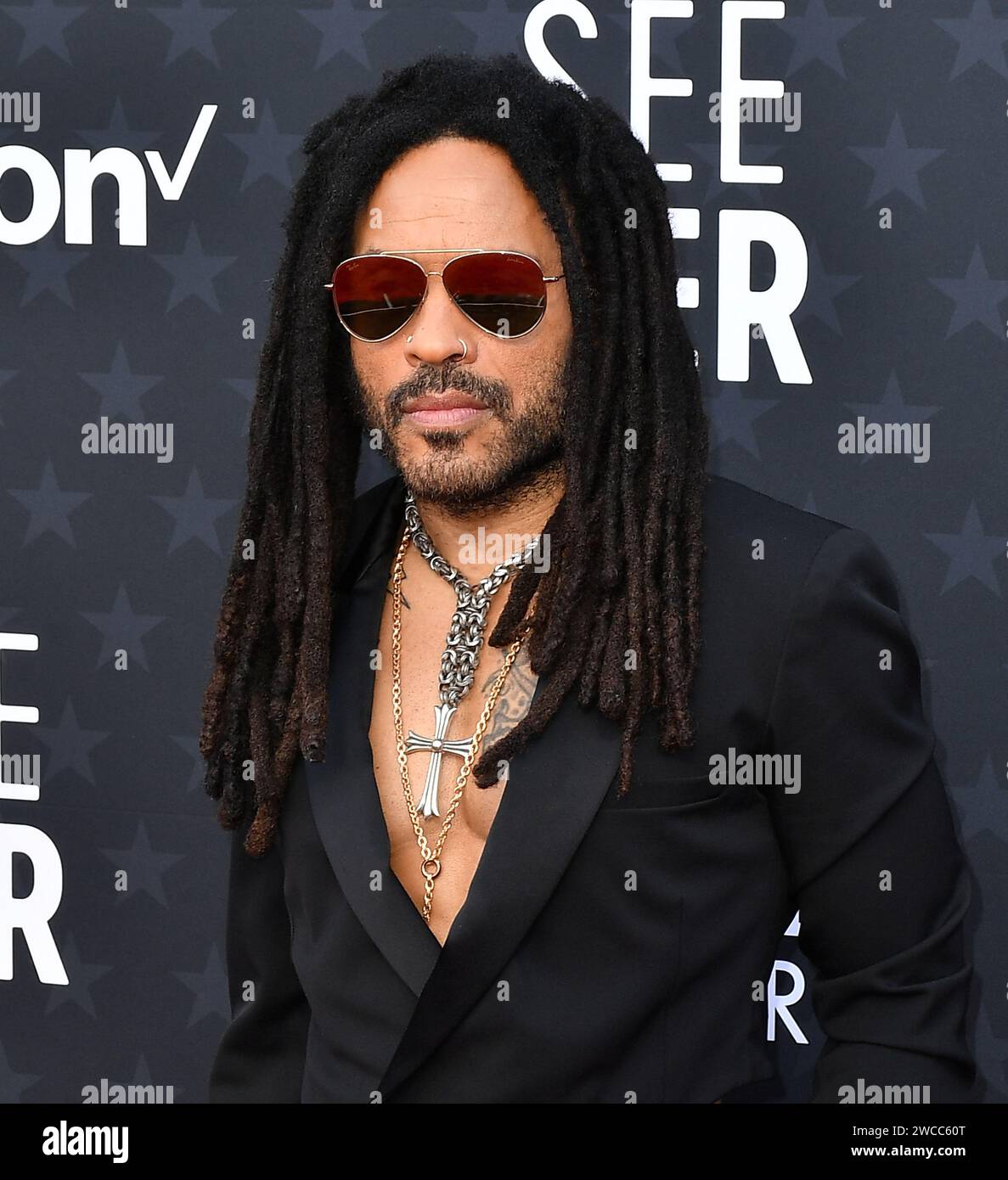Santa Monica, California. January 14, 2024, Lenny Kravitz attends the ...