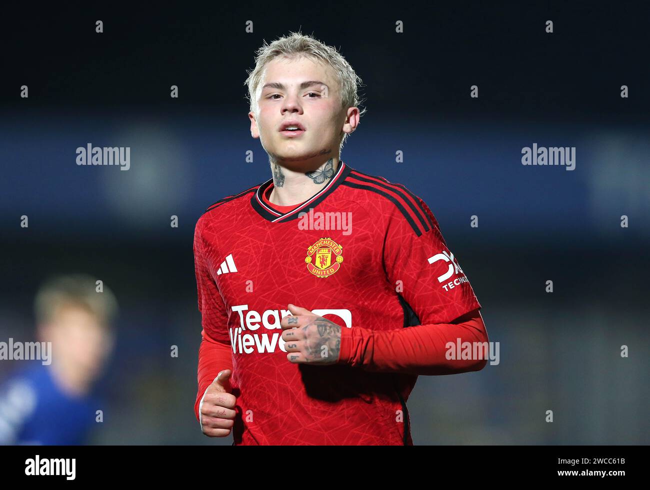 Isak Hansen-Aaroen Of Manchester United U21. - Chelsea U21 v Manchester ...
