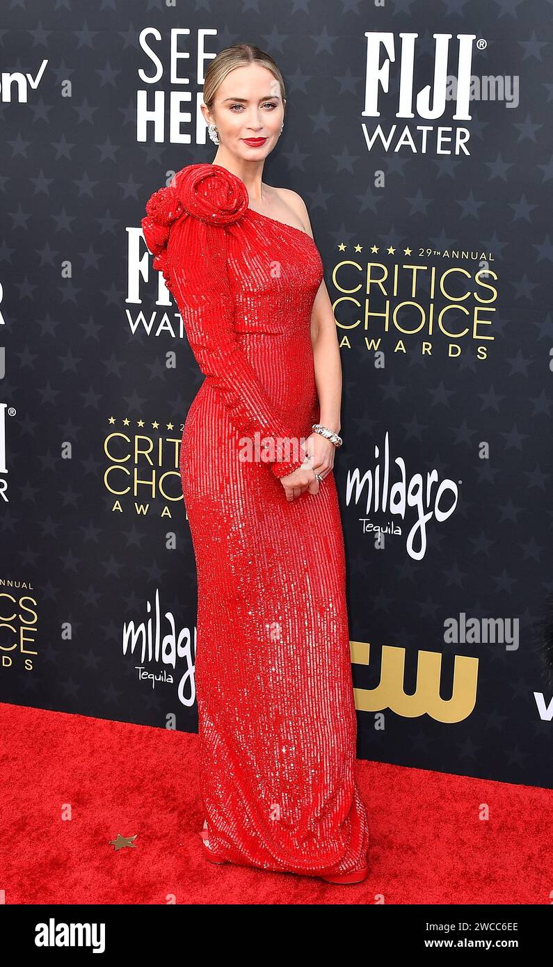 Santa Monica, California. January 14, 2024, Emily Blunt attends the ...