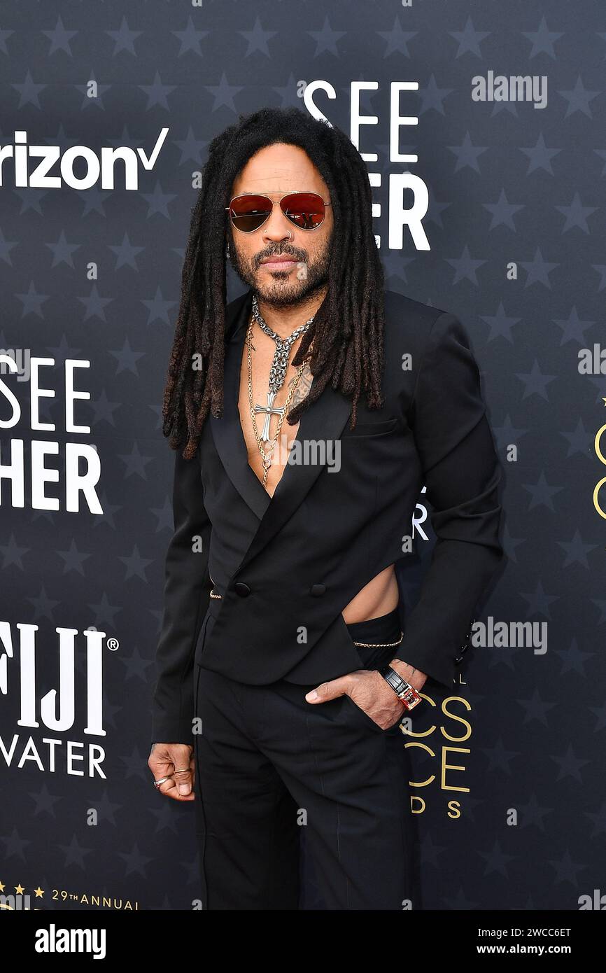 Santa Monica, California. January 14, 2024, Lenny Kravitz attends the ...