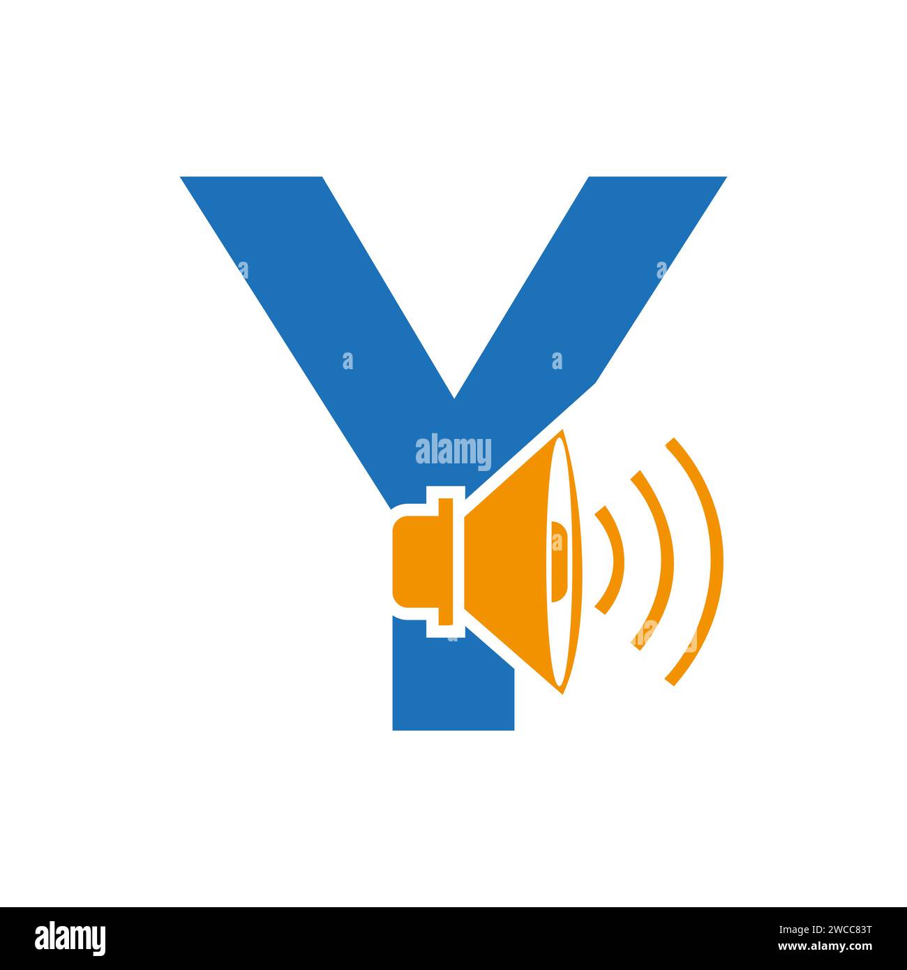Music Logo On Letter Y, Sound Icon. Podcast Icon, Broadcast Symbol ...