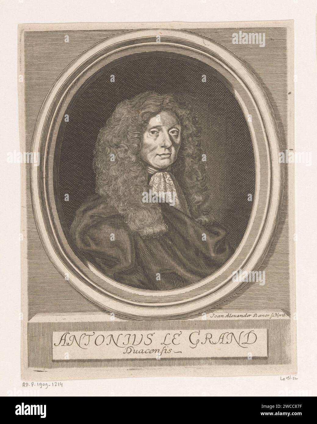 Porter van Antoine Legrand, Johann Alexander Bönmer, 1657 - 1720 print ...