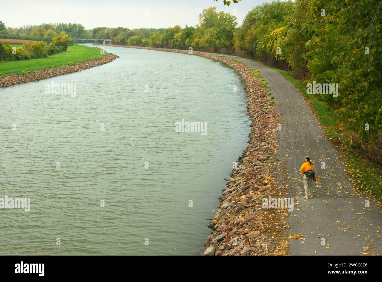 Erie Canal, Erie Canal Heritage Trail, New York Stock Photo - Alamy