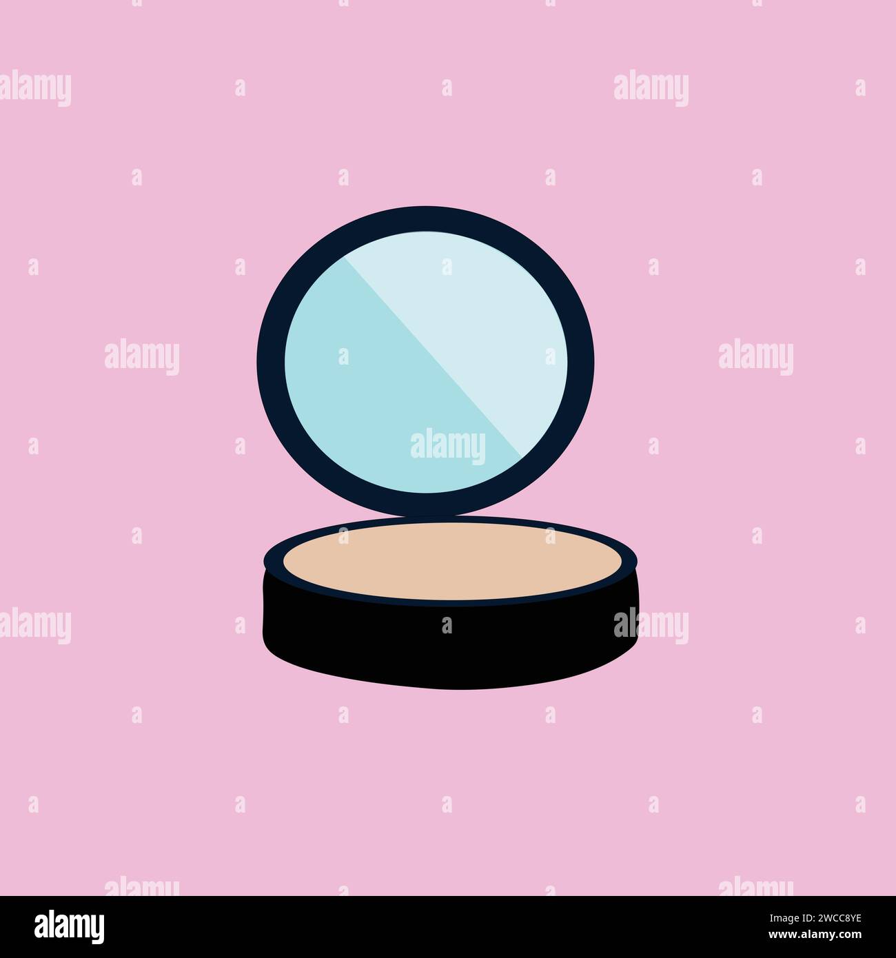 Face powder container Stock Vector Images - Alamy