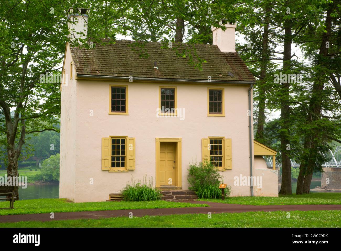 Hibbs House, Washington Crossing Historic Park, Pennsylvania Stock ...