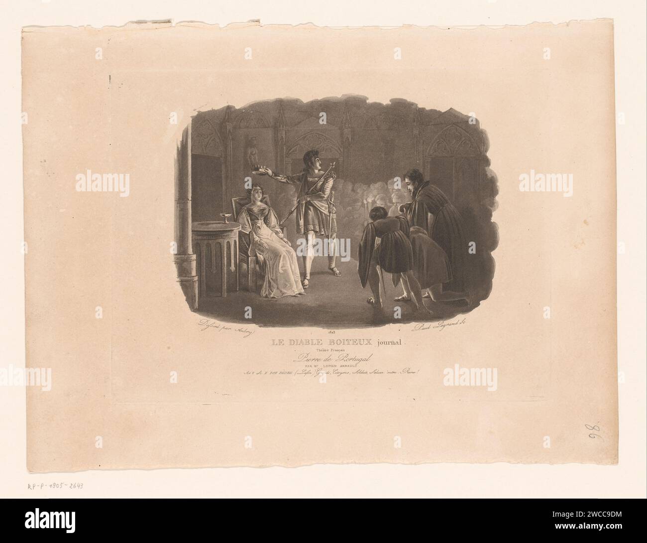 Corpent of a woman, Paul Legrand, After Aubry, 1823 print France paper ...