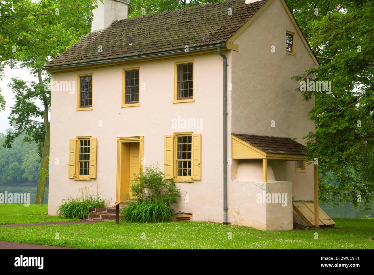 Hibbs House, Washington Crossing Historic Park, Pennsylvania Stock ...