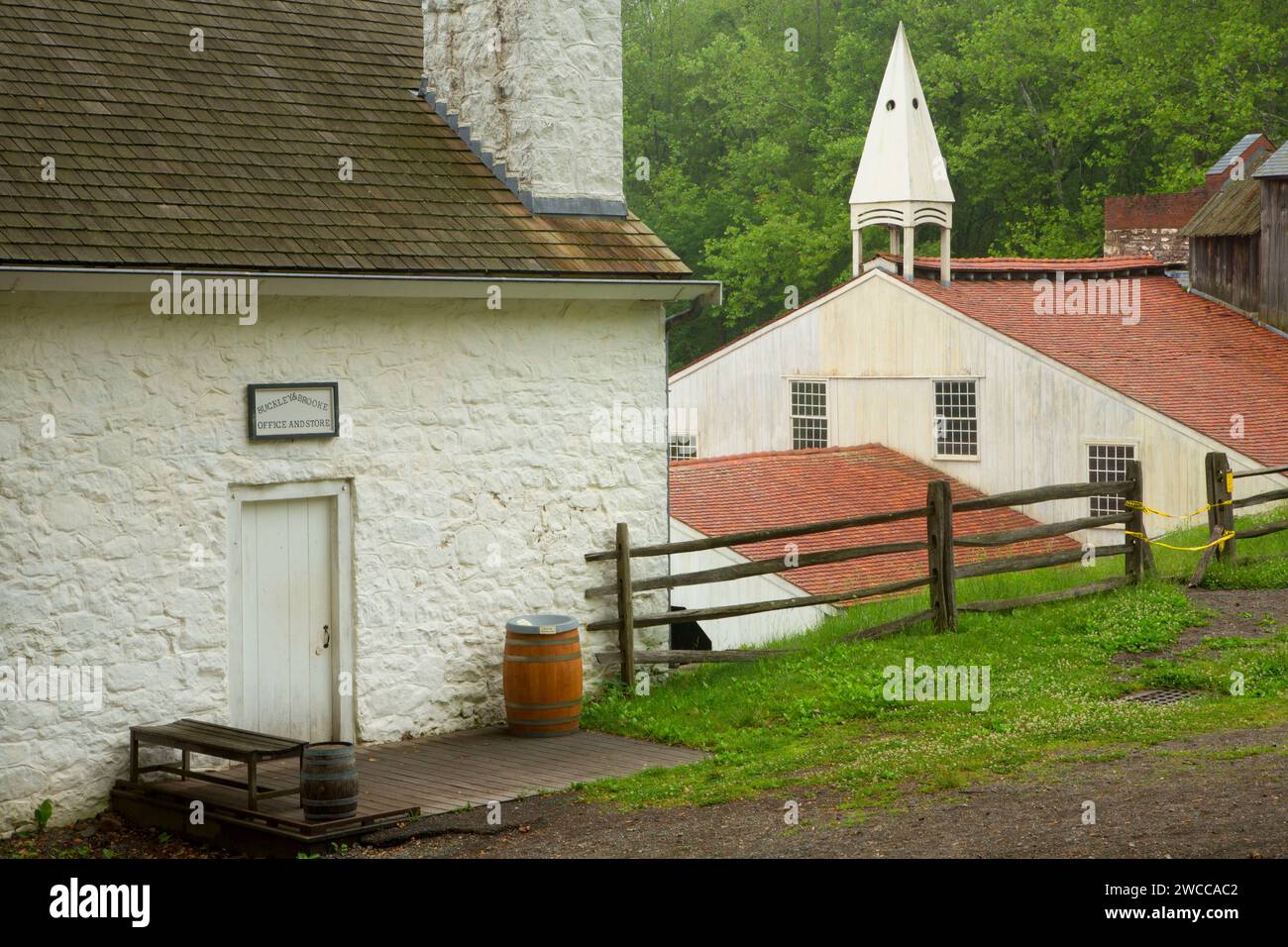 Cast House, Hopewell Furnace National Historic Site, Pennsylvania Stock ...